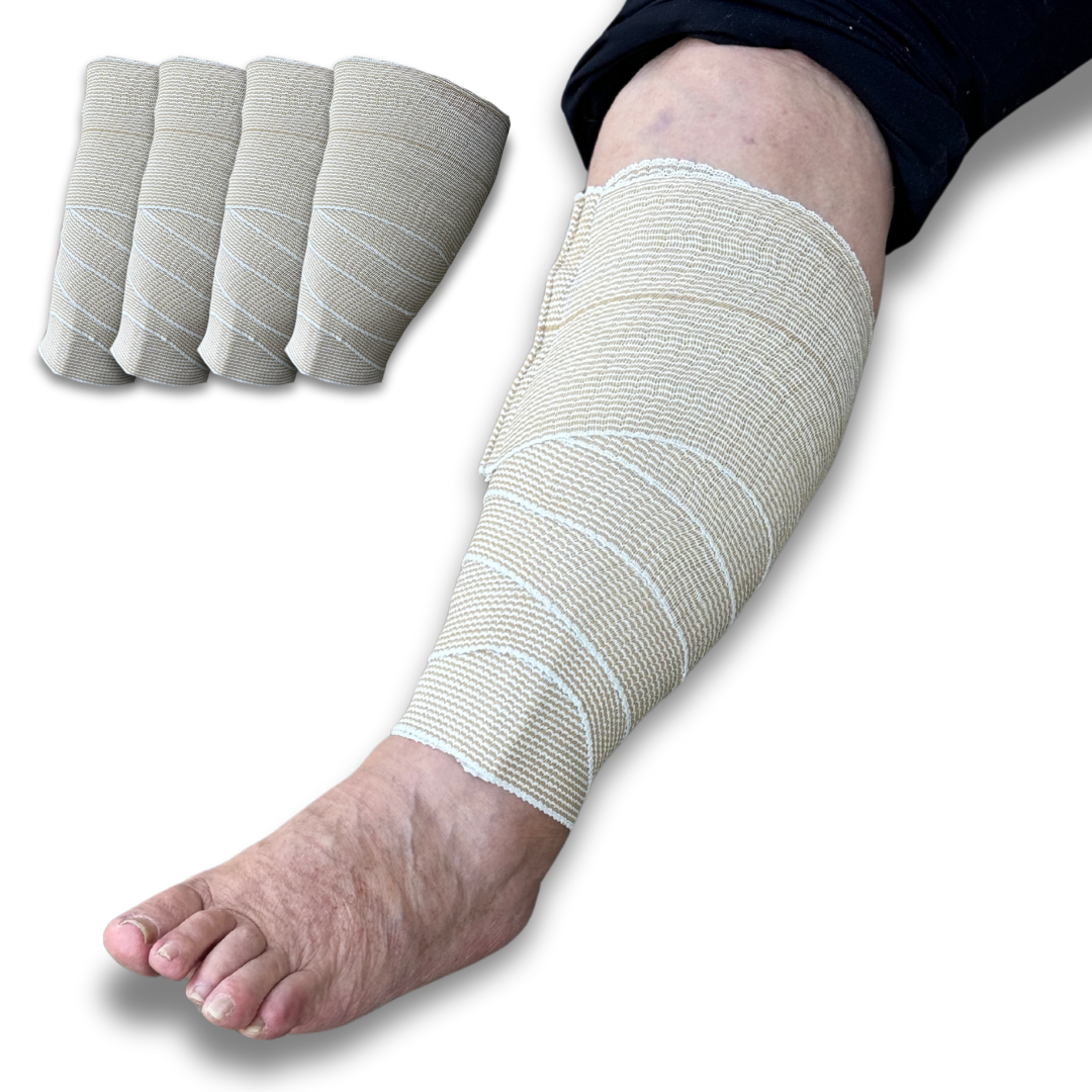 Beltwell® - Wide Compression Bandages With Velcro (4 pack) — Beltwell