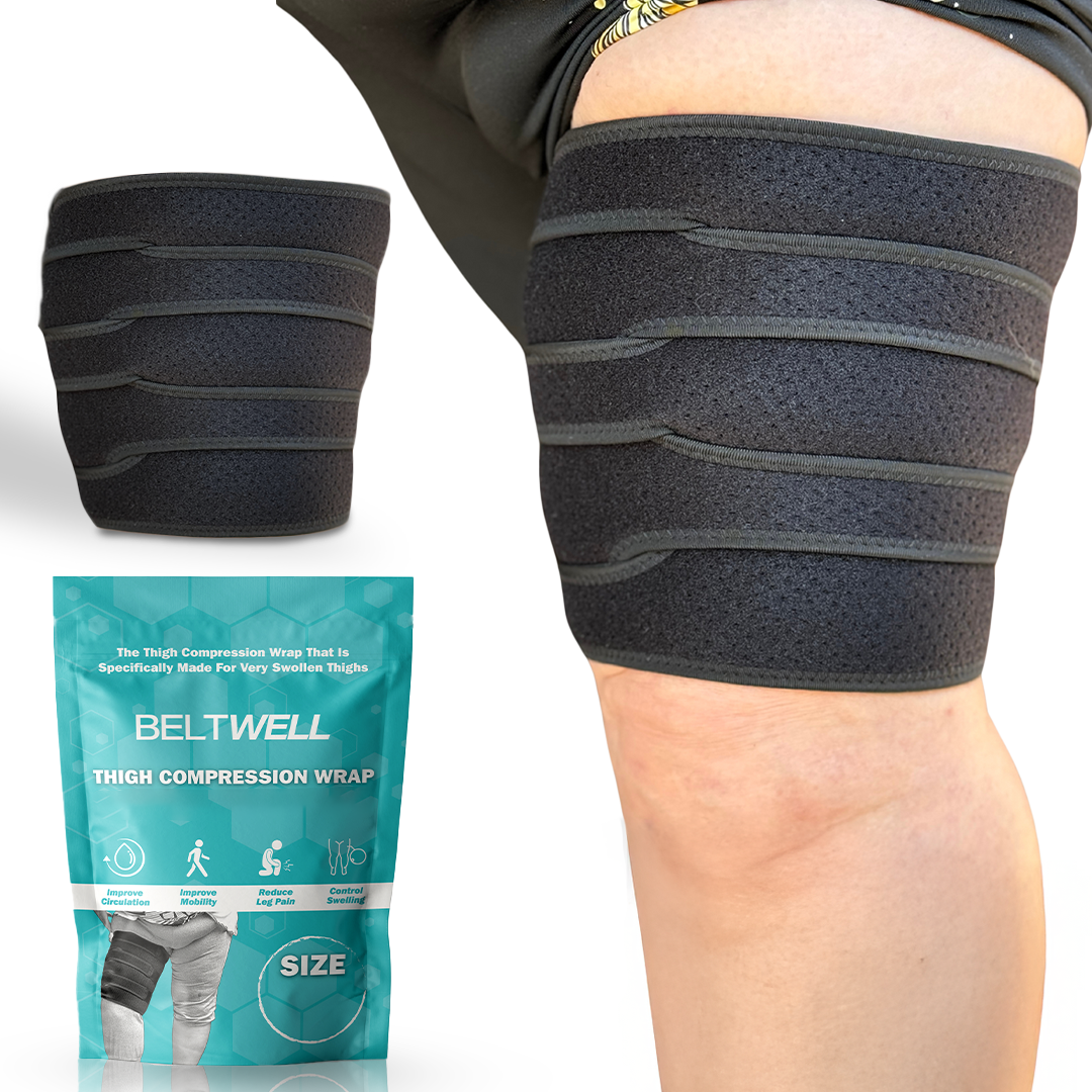 Beltwell® Thigh Compression Wrap For Swollen Upper Legs (1 wrap) — Beltwell